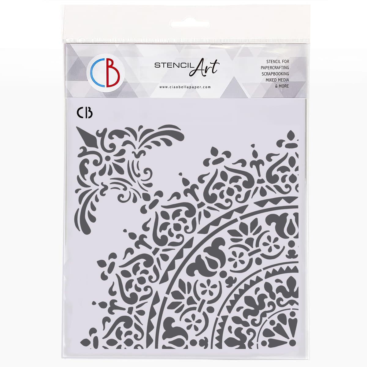 Damask Details Texture Stencil Home Decor DIY 8x8 Stencils by Ciao Bel ...