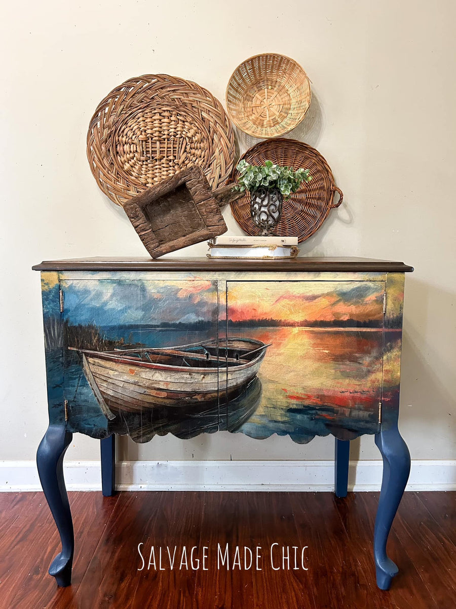 Sunset Hideaway Large Decoupage Tissue Paper from Whimsykel Designs ...