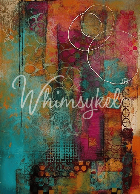 Colorful Echoes Large Decoupage Tissue Paper from Whimsykel Designs ...