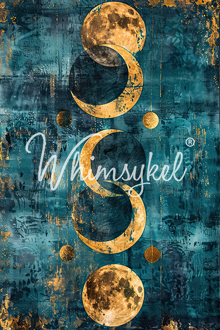 Moonlit Harmony Decoupage Tissue Paper from Whimsykel Designs – All ...