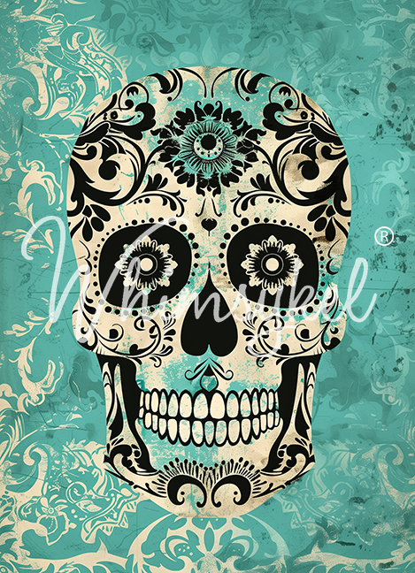 Skully Decoupage Tissue Paper from Whimsykel Designs – All Paint Products