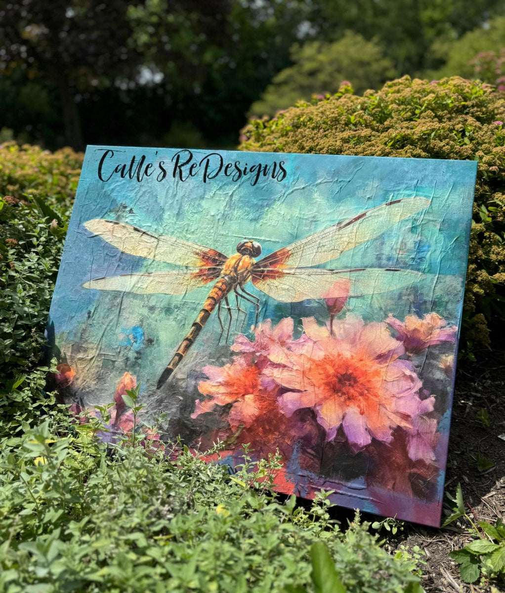 Dragonfly Dance Large Decoupage Tissue Paper from Whimsykel Designs ...