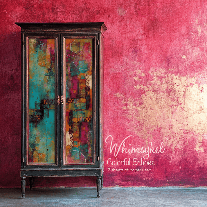 Colorful Echoes Large Decoupage Tissue Paper from Whimsykel Designs ...