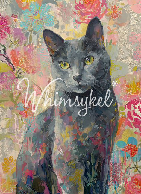 Gray Cat Large Decoupage Tissue Paper from Whimsykel Designs – All ...