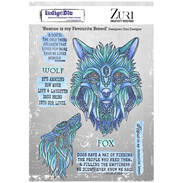 Rescue is my Favorite Breed Stamp by Zuri Designs – All Paint Products
