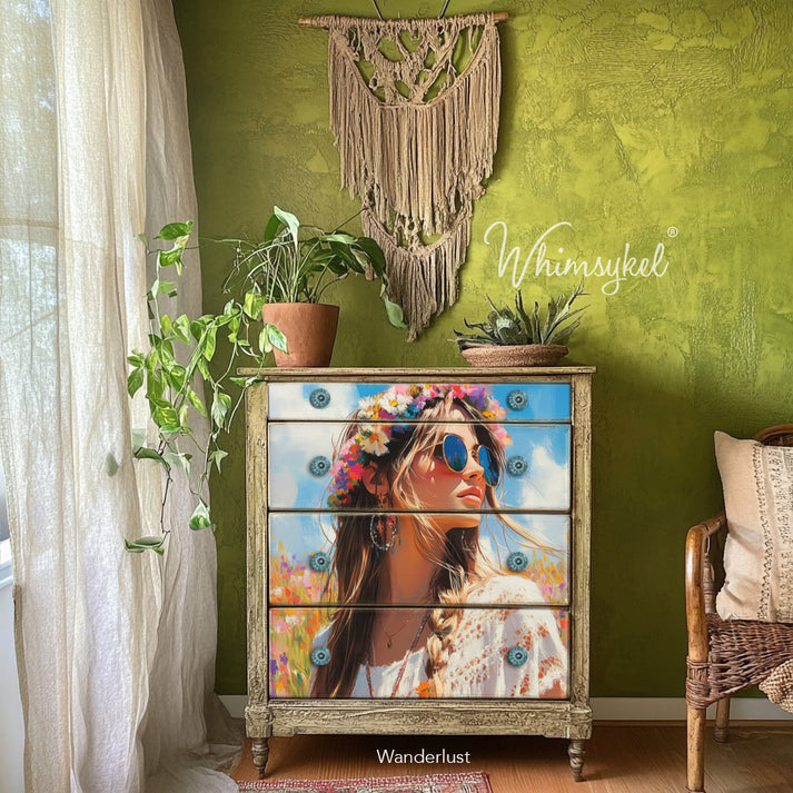 Wanderlust Woman Large Decoupage Tissue Paper from Whimsykel Designs ...