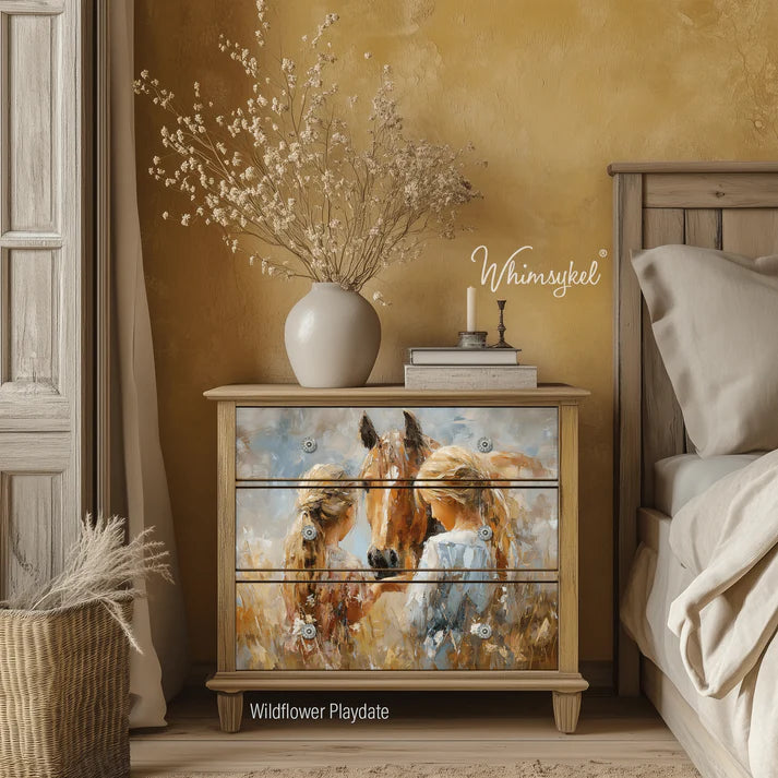 Wildflower Playdate Large Decoupage Tissue Paper from Whimsykel Design ...