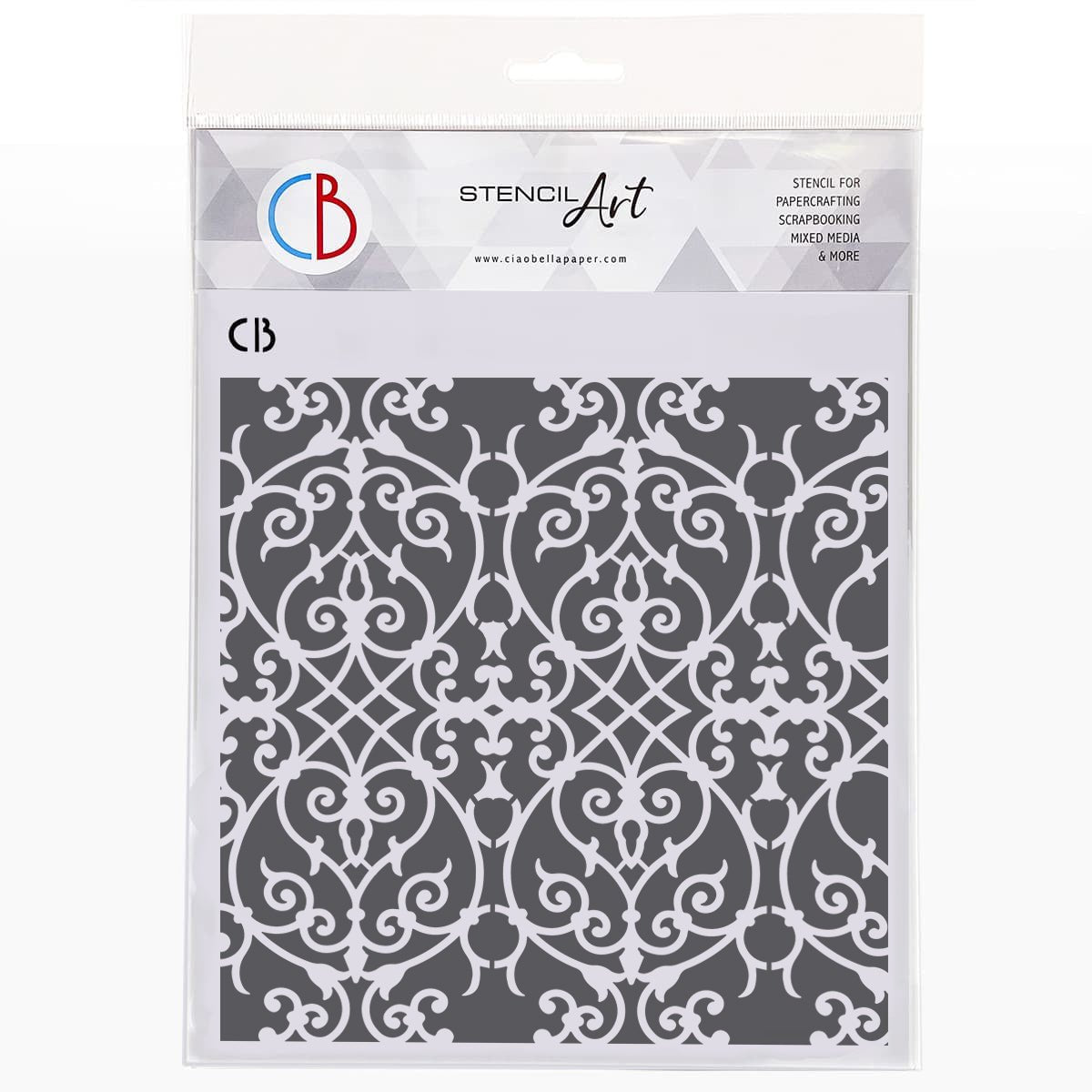 Royal Flourish Texture Stencil Home Decor DIY 8x8 Stencils by Ciao Bel ...