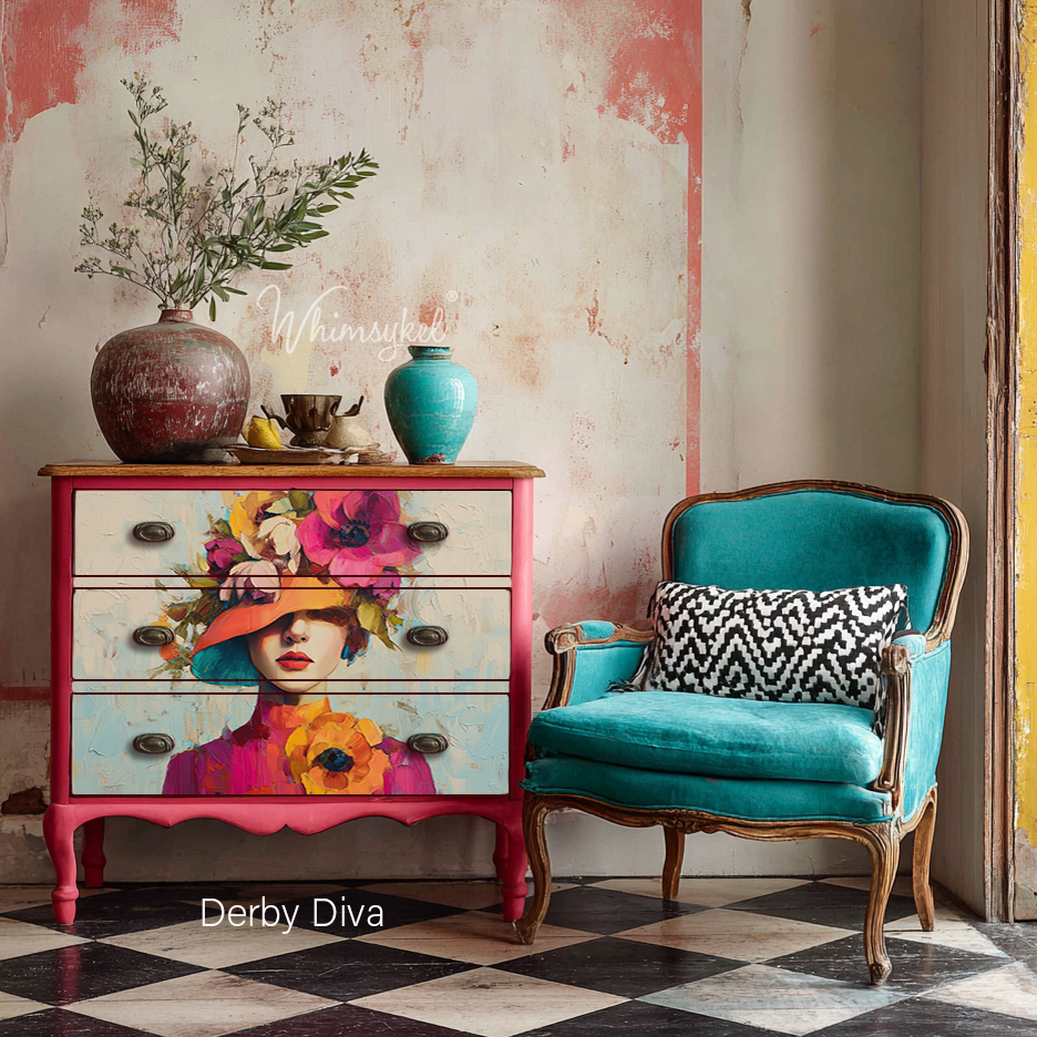 Derby Diva Large Decoupage Tissue Paper from Whimsykel Designs – All ...