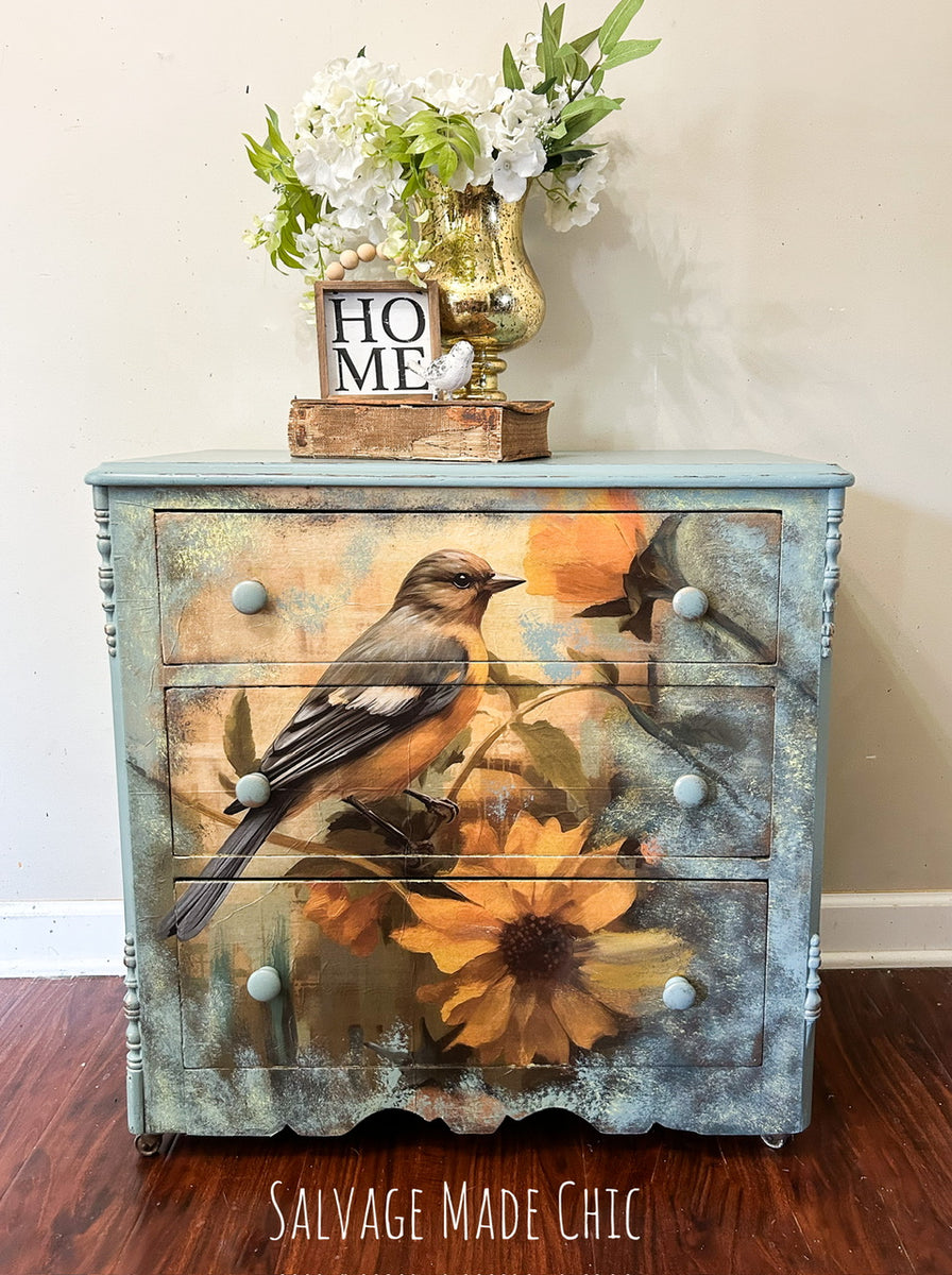 Octobers Bluebird Large Decoupage Tissue Paper from Whimsykel Designs ...