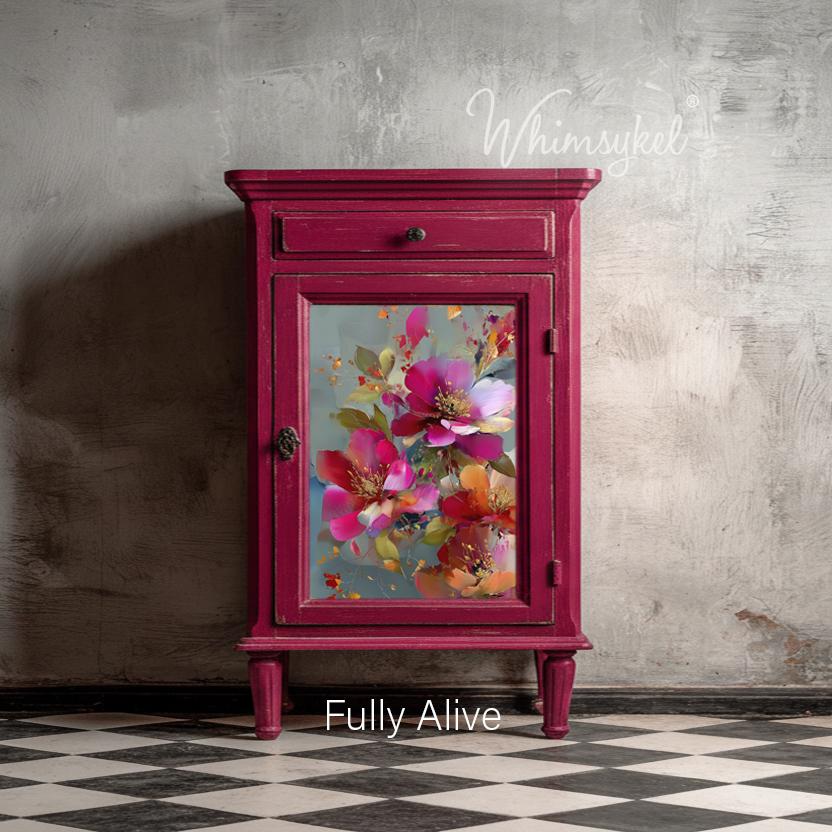 Fully Alive Large Floral Decoupage Tissue Paper from Whimsykel Designs ...