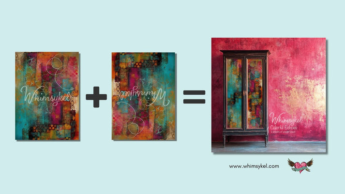 Colorful Echoes Large Decoupage Tissue Paper from Whimsykel Designs ...