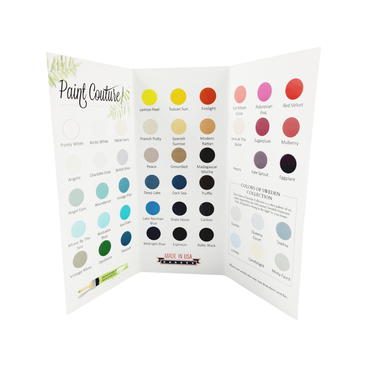 Pack of Tri-fold Paint Couture Brochures – All Paint Products