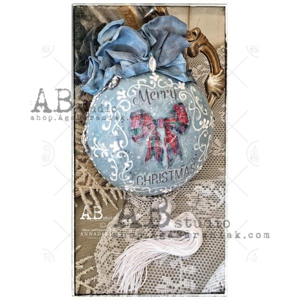 Christmas Owls and Rabbits with Merry Elves Decoupage Rice Paper A4 It ...