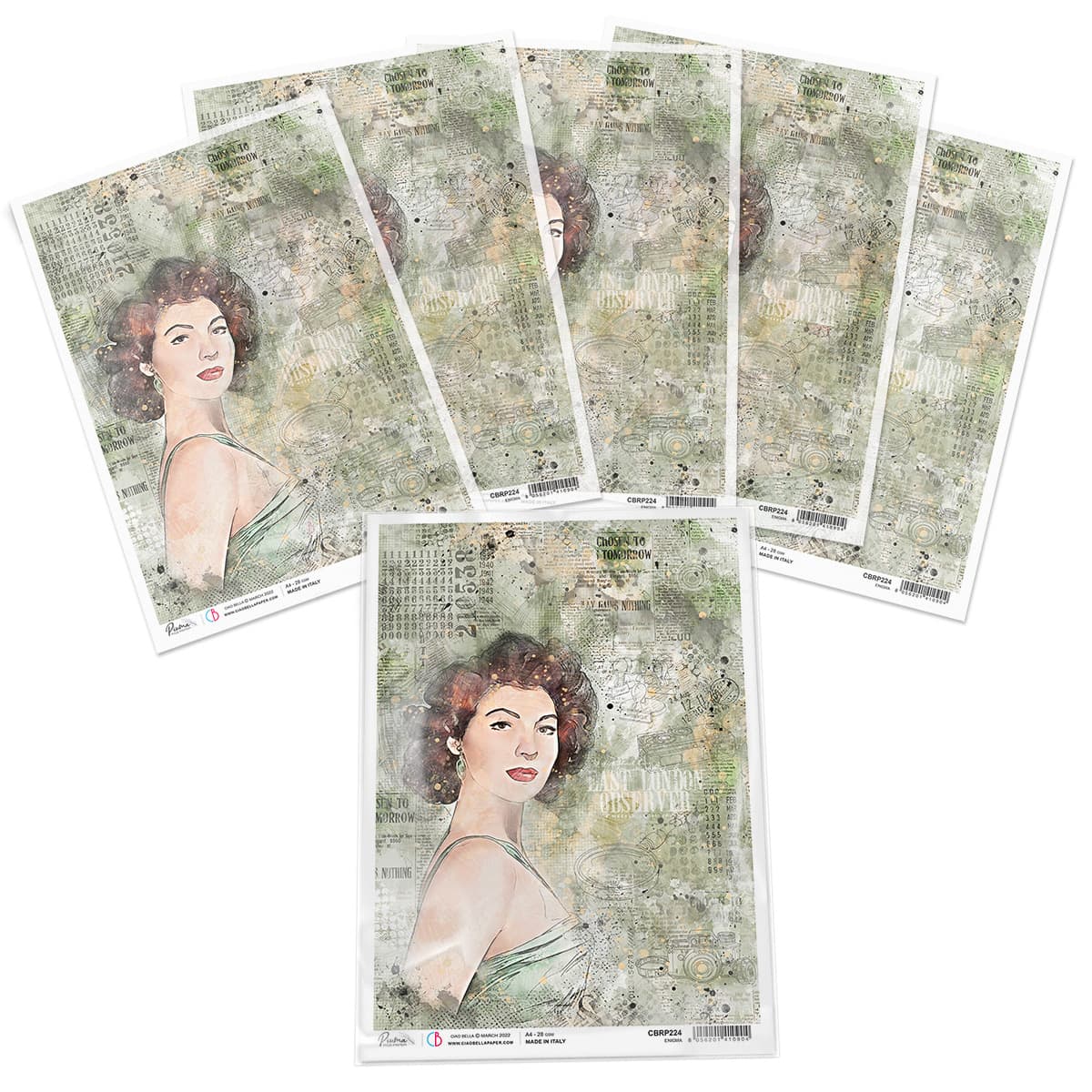 Enigma - A4 Rice Paper Enigma Ciao Bella Collection – All Paint Products