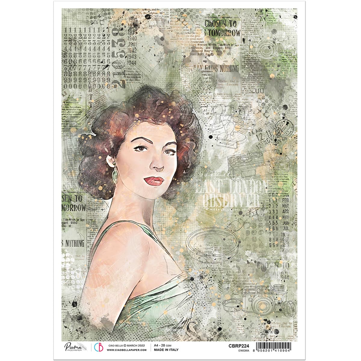 Enigma - A4 Rice Paper Enigma Ciao Bella Collection – All Paint Products