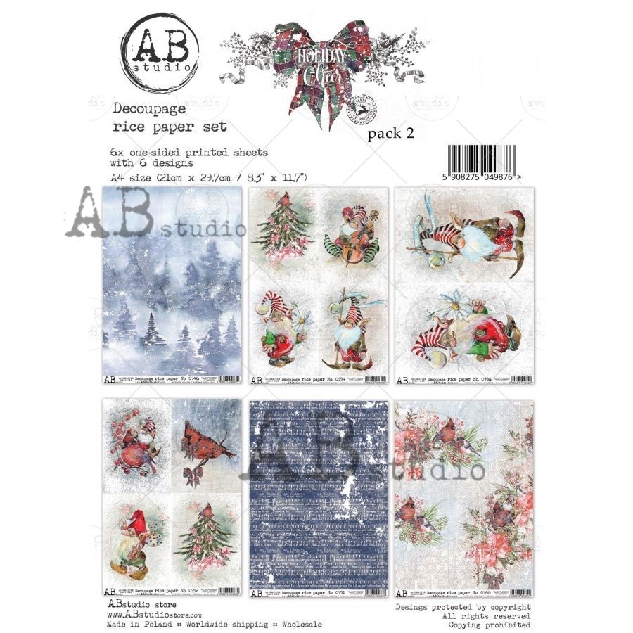 AB Studio Decoupage Rice Paper Sets – All Paint Products