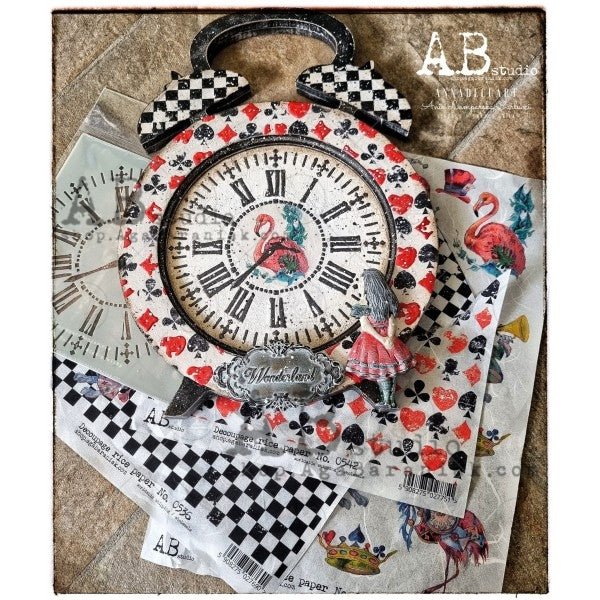 Rabbit on Checkered Gingham Pattern Decoupage Rice Paper A4 Item No. 0 ...