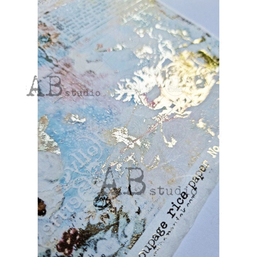 Santa Christmas Carol Gilded Decoupage Rice Paper A4 Item No. 1025 by ...