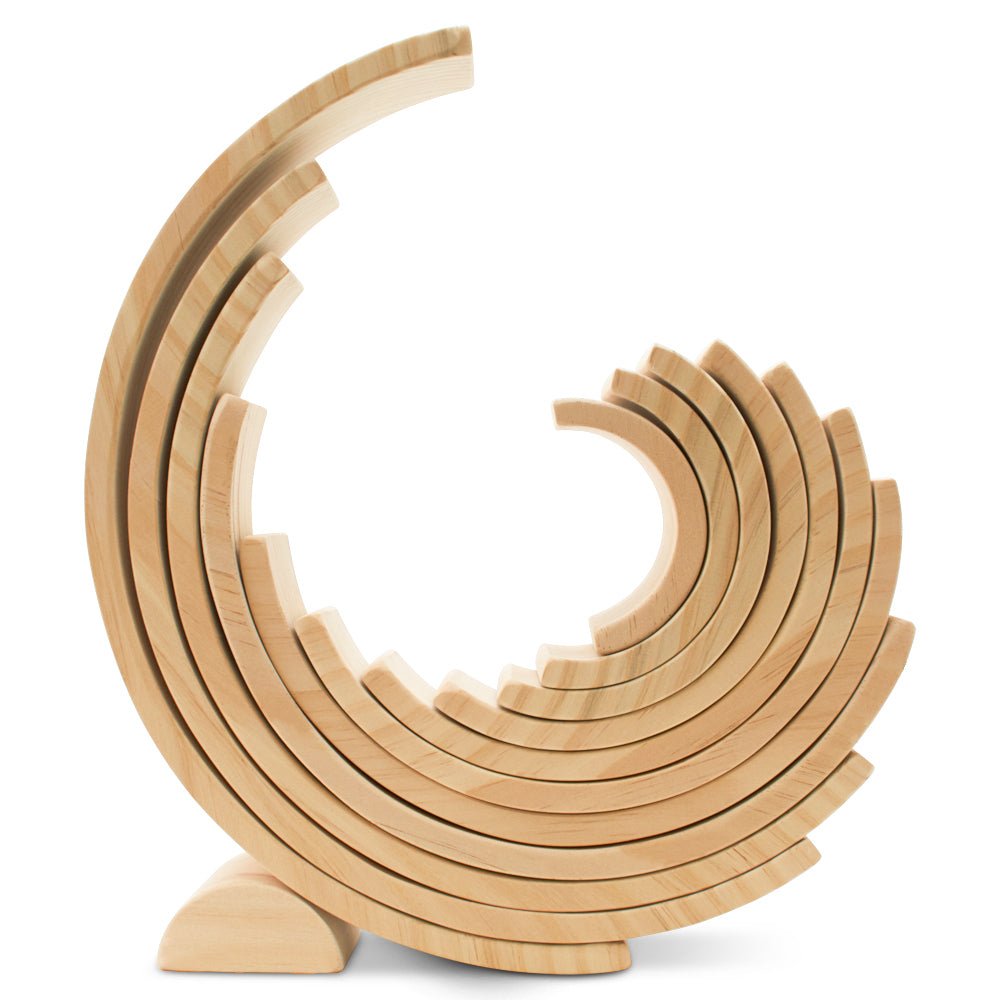 Solid Wood Large Stacking Rainbow - 12 Piece Set – All Paint Products