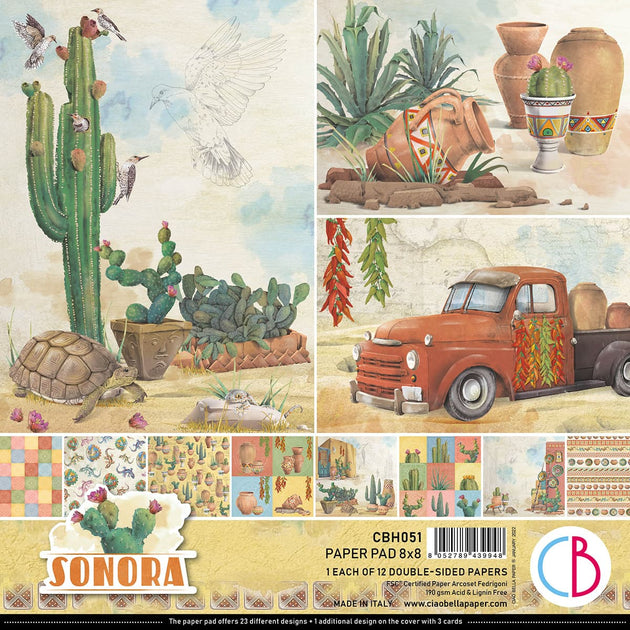 Papercraft Paper Pad 8x8 – Tagged "Sonora"– All Paint Products