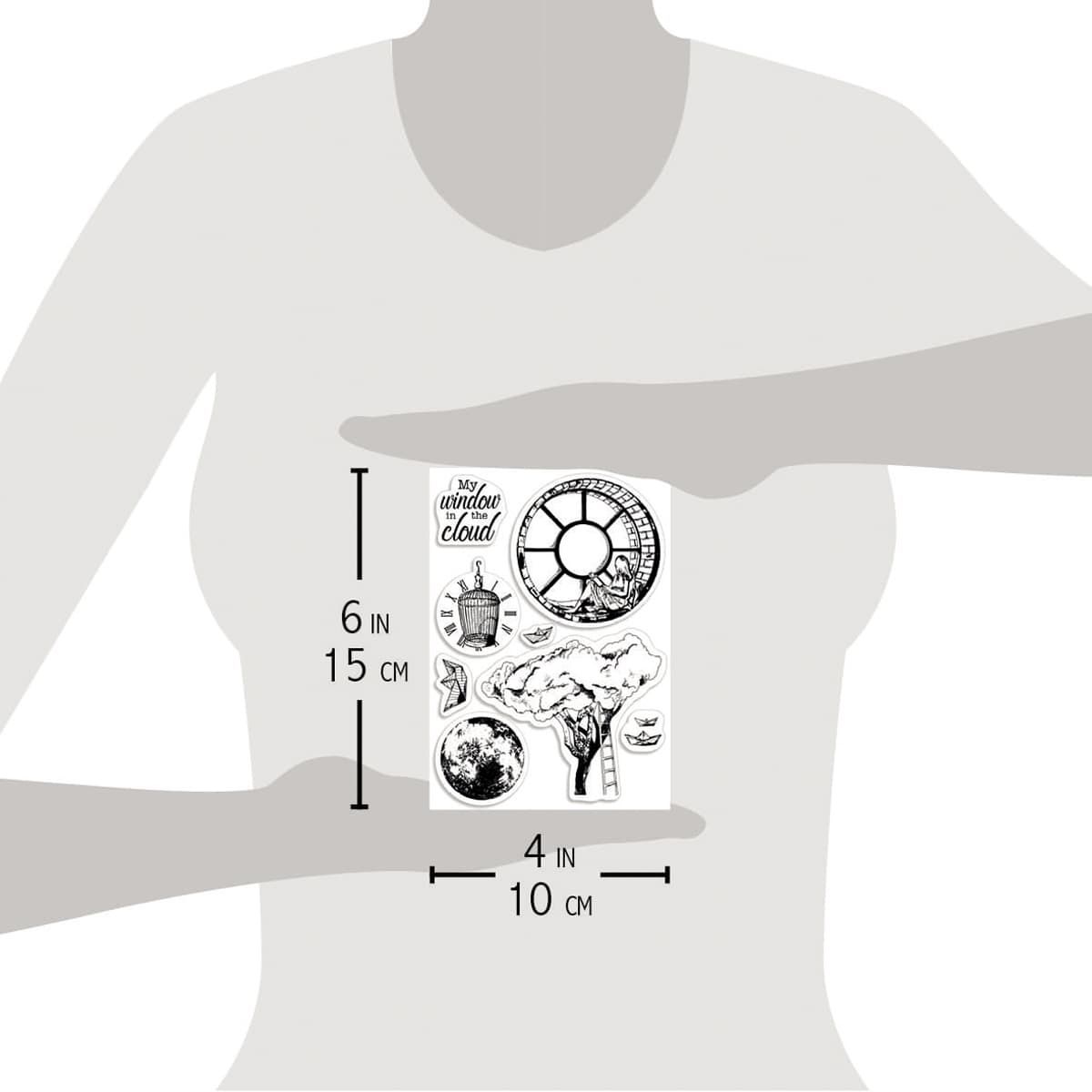 Windows in the Cloud Clear Stamp 4x6 by Ciao Bella Stamping Art – All ...